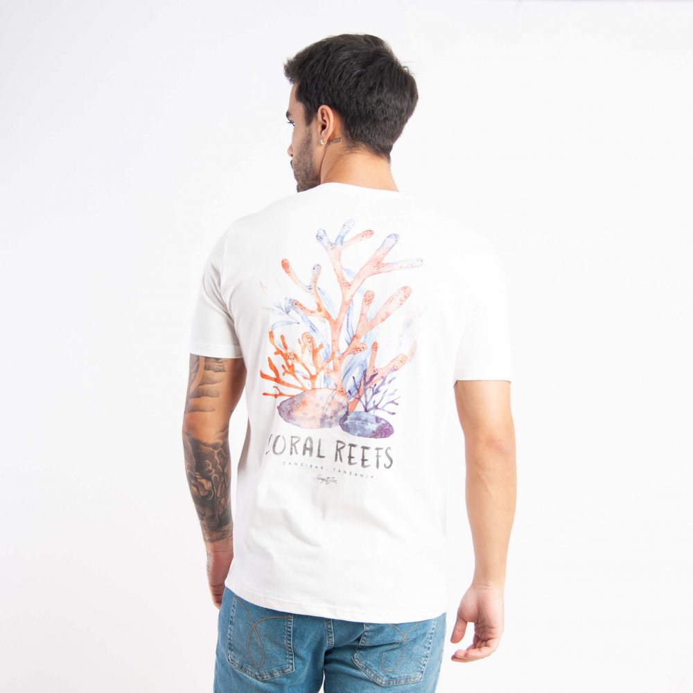 Camiseta Fio 30 King E Joe Estampa Coral