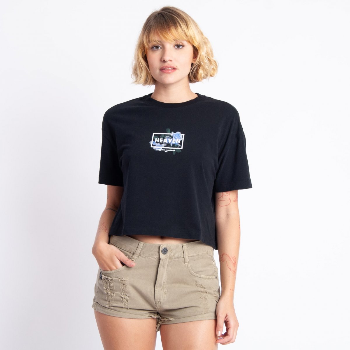 Camiseta Cropped Heaven John John