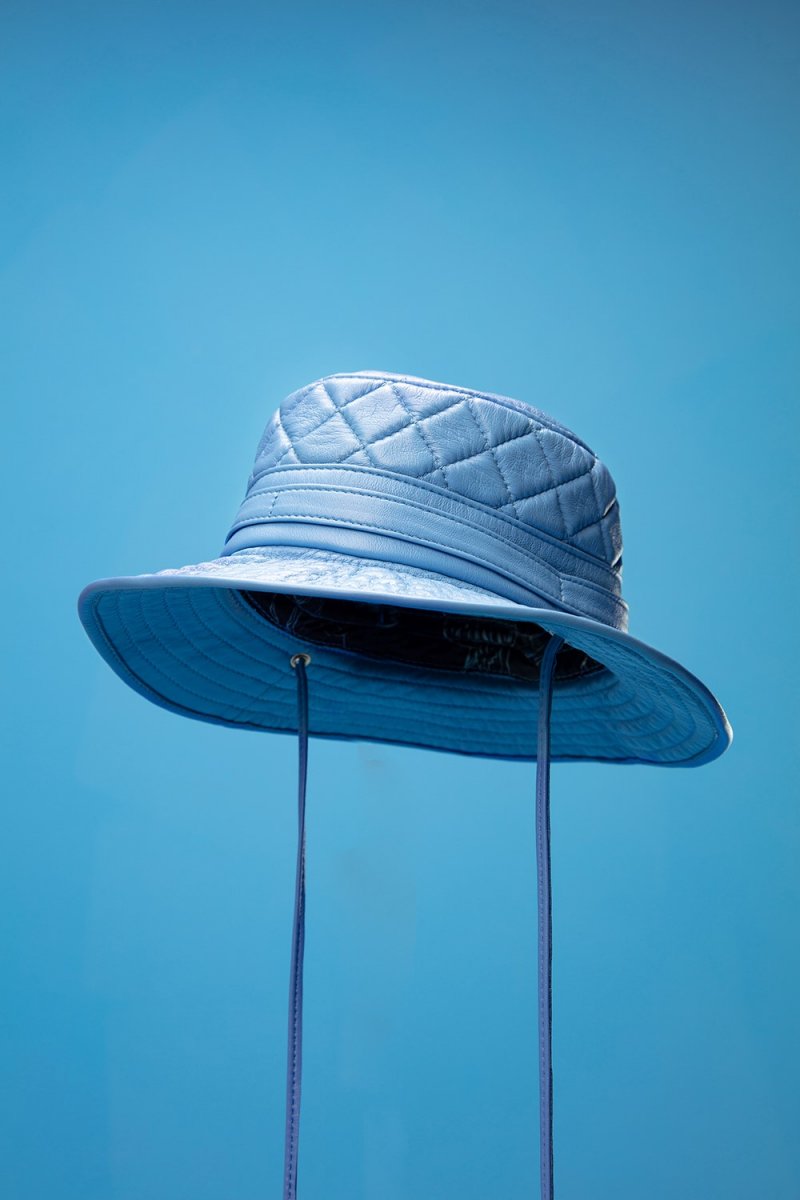 Studio Kalline - Chapéu de Couro Pelica Italiana High Tide