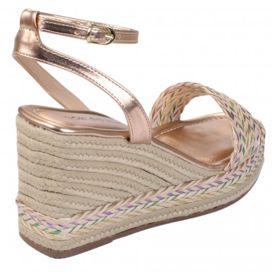 Sandália Anabela Cor Da Flor 164552 | Teffé Calçados