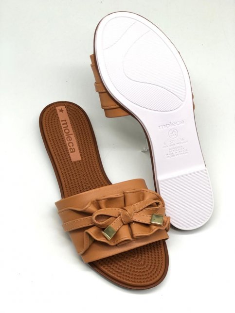 flat moleca 5297.446 rosa areia branco off jeans light turquesa