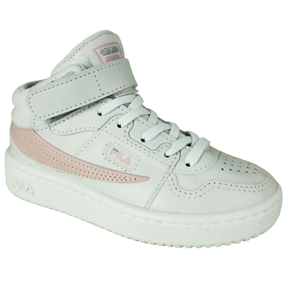 Tênis Fila Acd Classic Mid Branco/Rosa Infantil