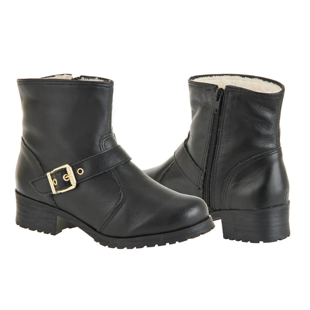 Bota Para Neve Feminina Forrada em Lã Natural de Carneiro Nebraska Ref ...