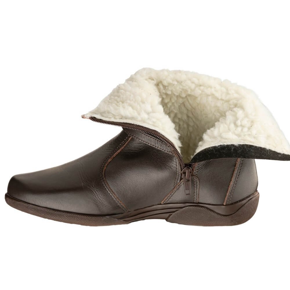 Bota Rasteira Feminina Forrada em Lã Atenas Ref. 102