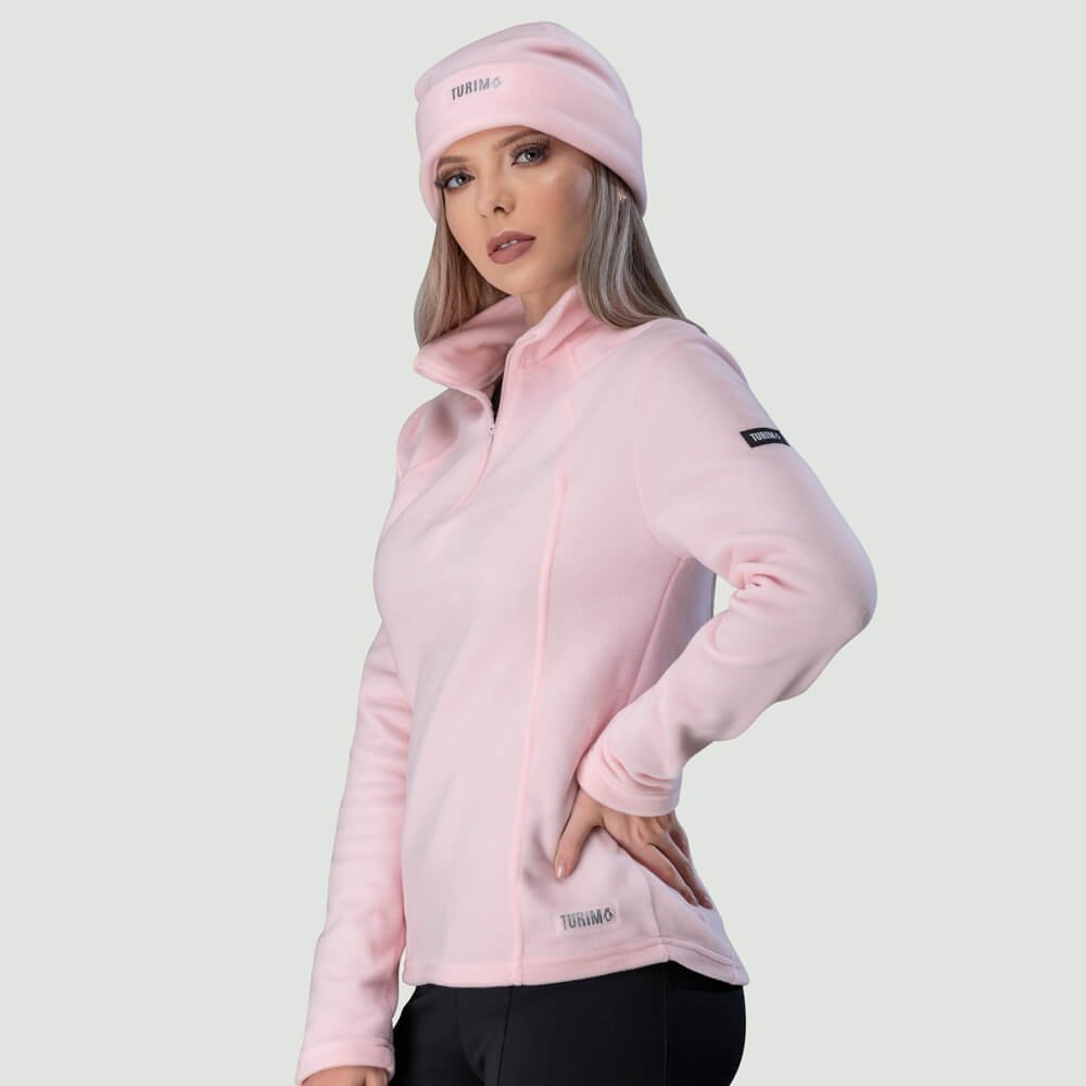 Fleece Térmico Feminino Turim Meio Zíper Cold Ref. 627