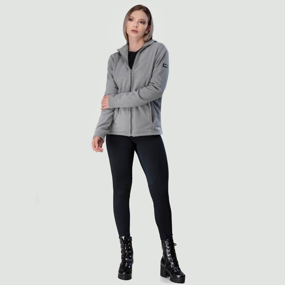 Jaqueta Fleece Feminina Térmica Turim Capuz Cold Ref. 643
