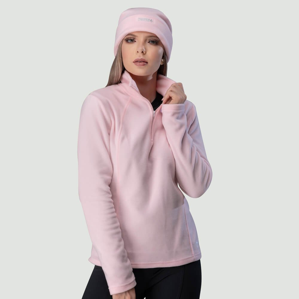 Fleece Térmico Feminino Turim Meio Zíper Cold Ref. 627