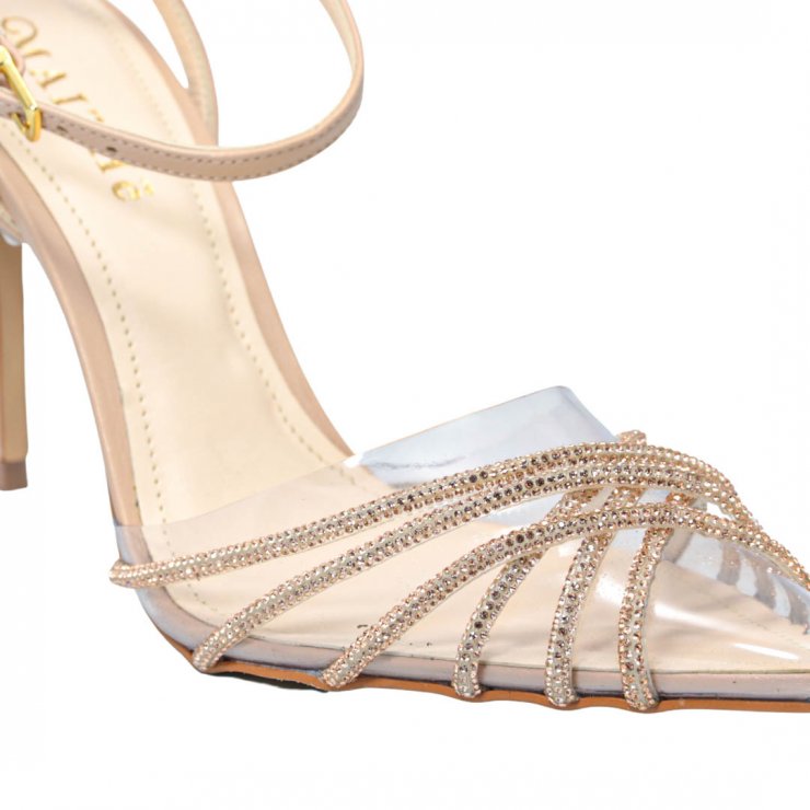 Sapato Maithe Scarpin Salto Alto Brilho