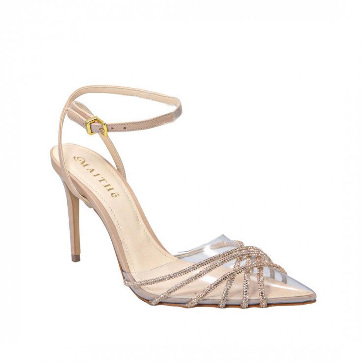 Sapato Maithe Scarpin Salto Alto Brilho