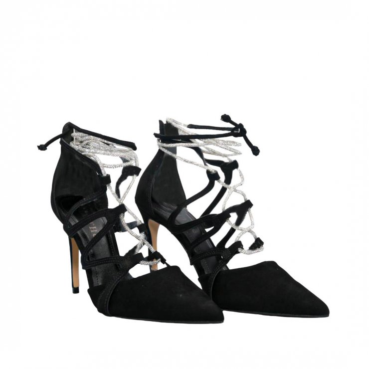 Sapato Maithe Strass Preto