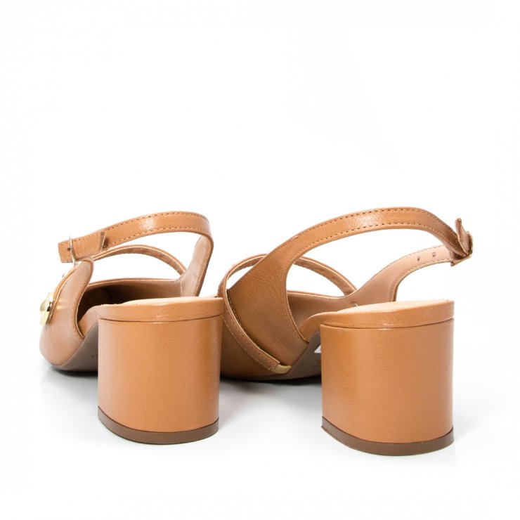 Sapato Unique Slingback Camel