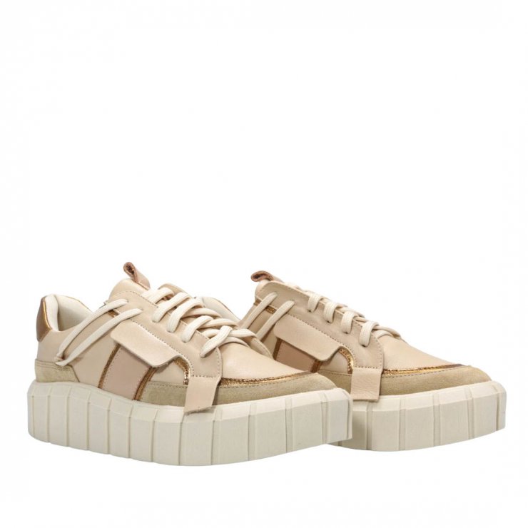 Tenis Maithe Solado Alto Bronze