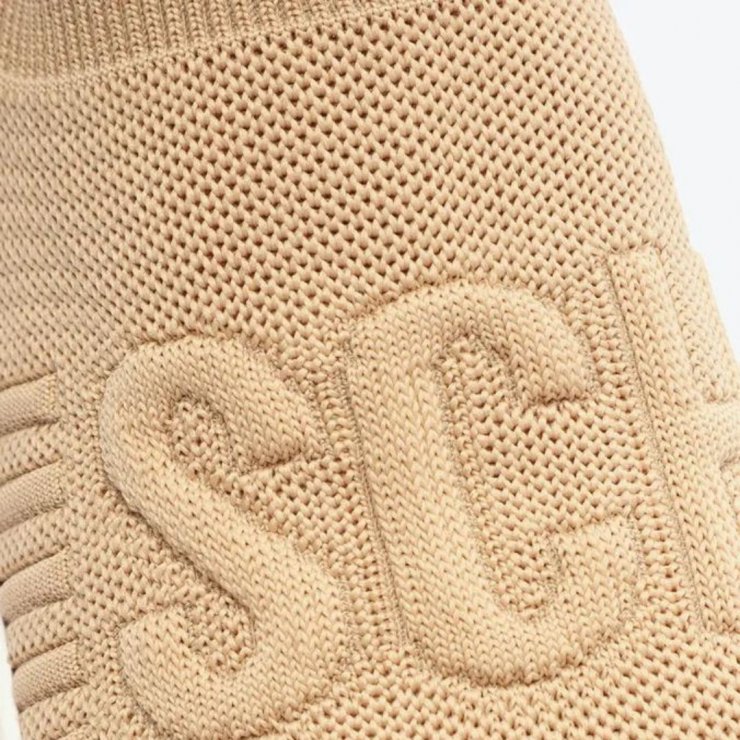 Tenis Schutz sem Cadarço Logo Tricô Bege