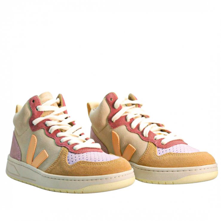 Tenis Vert V-15 Suede Multicolor Peach