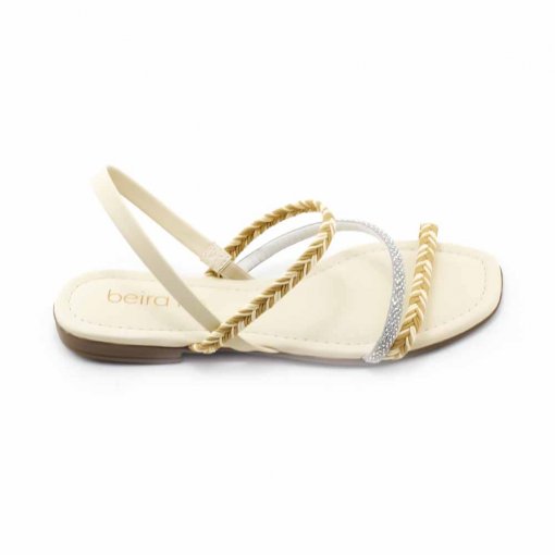 Sandália Rasteira Beira Rio 8431-207| Valuti Calçados