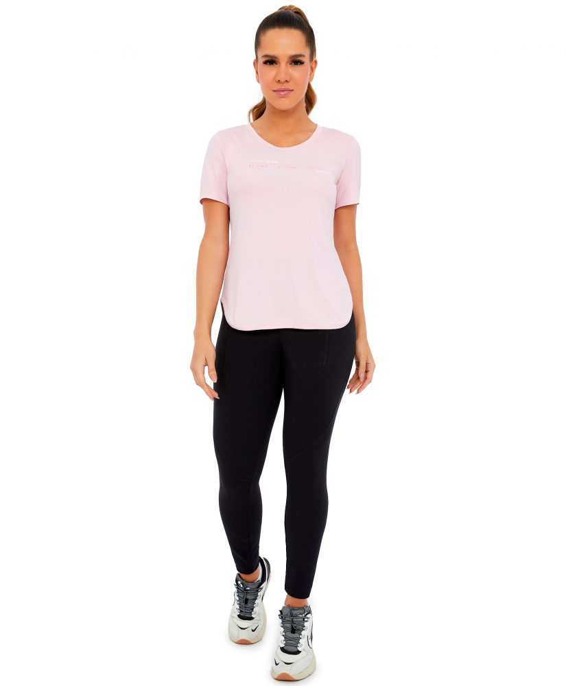 Camiseta Alto Giro Skin Fit Inspiracional Feminina 2211708 Virtual Esportes