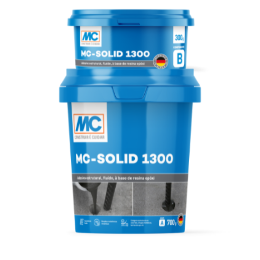 Mc Solid 1300 1kg - Adesivo estrutural de Epóxi