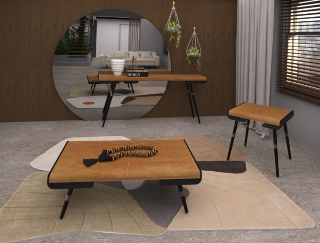 Mesa de Centro Rick 1.20X0.70 - Rudnick