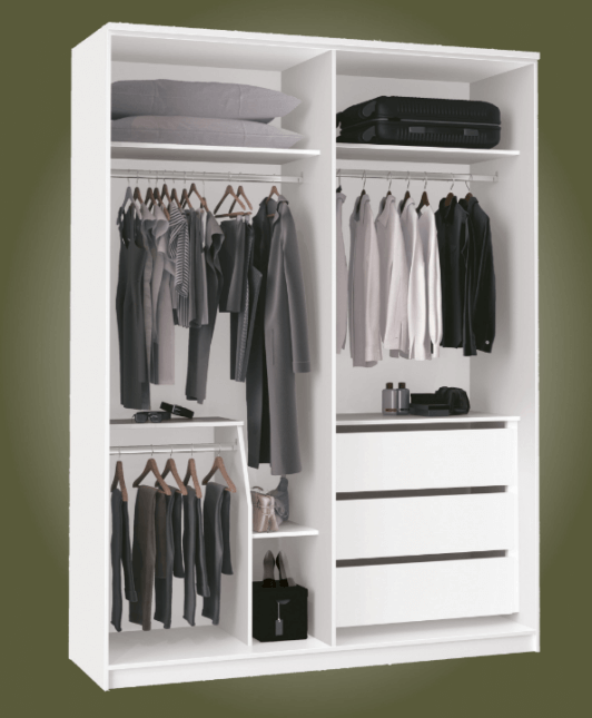 Roupeiro Fazzio Spazzio 1.73 2Pts Sem Espelho