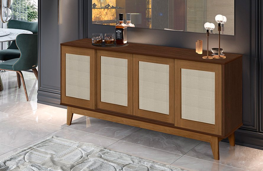 Buffet Retrô 4 Portas Detroit