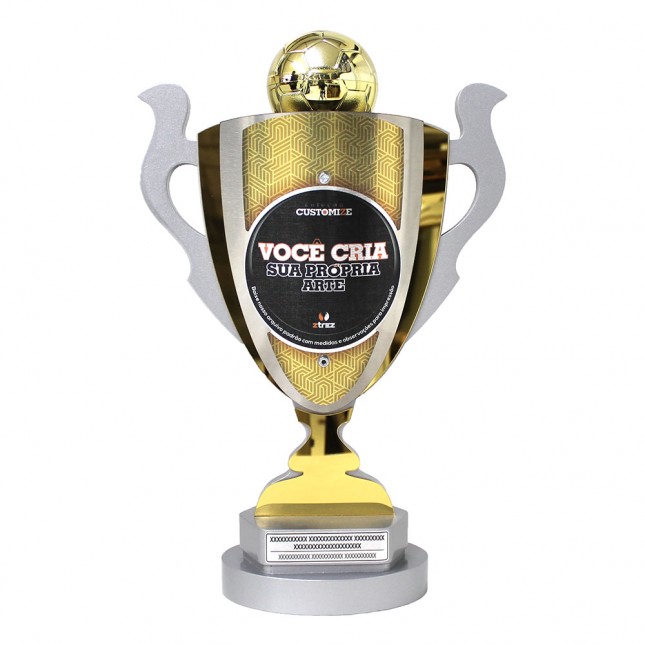 Enorme Trofeu De Futebol